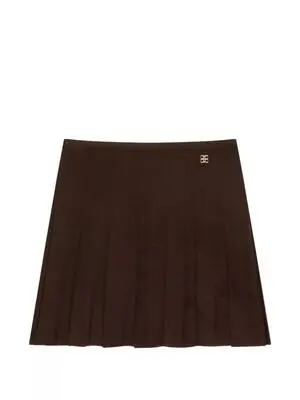 Givenchy Pleated Skirt In Wool With 4g Detail