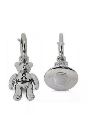 VIVIENNE WESTWOOD Bear And Hat Pendant Earrings