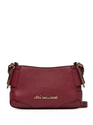 Moschino Pebbled-effect Logo-plaque Crossbody Bag