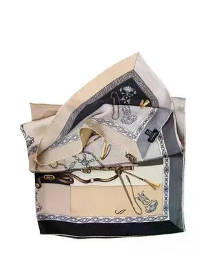 ELIZABETTA Gabriella Silk Scarf - Neutrals