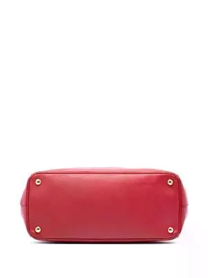 Prada 2010-2026 Medium Saffiano Lux Galleria Double Zip Tote Satchel