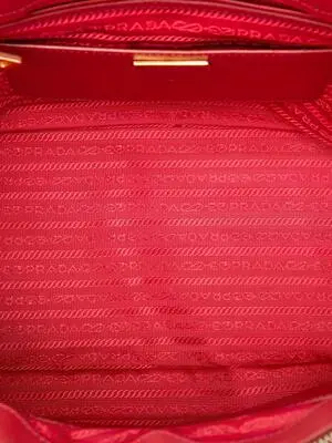 Prada 2010-2026 Medium Saffiano Lux Galleria Double Zip Tote Satchel