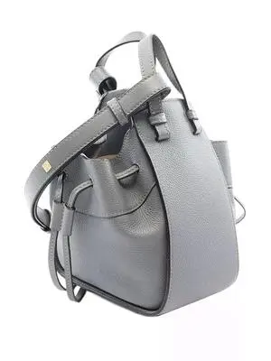 Loewe 2010-2026 Mini Grained Calfskin Drawstring Hammock Bag Satchel