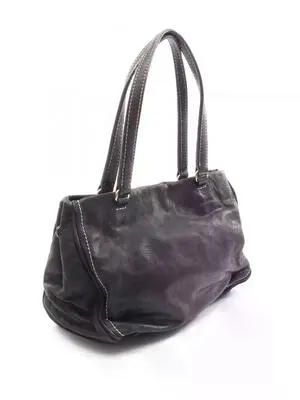 Loewe 2000-2015 Nubuck Anagram Madrid Fringe Shoulder Bag
