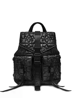 GANNI Quilted Re-tech Backpack - Black