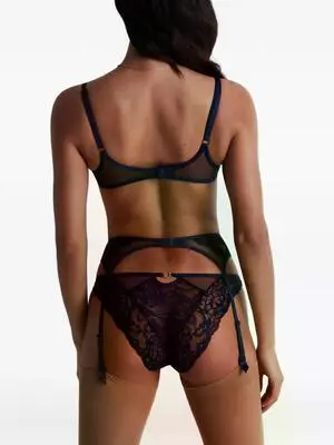AUBADE Feeling Myself Lace-panel Suspender Belt