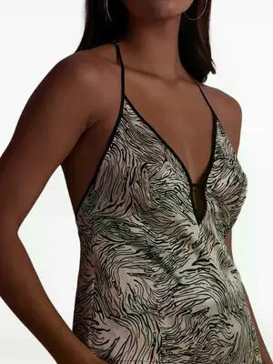 AUBADE Smocky Night Tiger-print Pajama Top - Neutrals