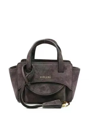 HIDESINS Flap Xs Suede Logo-print Mini Bag