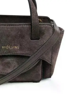 HIDESINS Flap Xs Suede Logo-print Mini Bag
