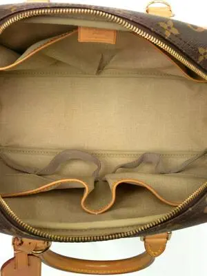 LOUIS VUITTON 2000 Monogram Deauville Handbag - Brown