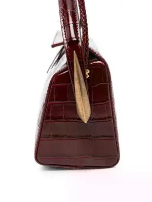 Benedetta Bruzziches Croc-effect Leather Shoulder Bag