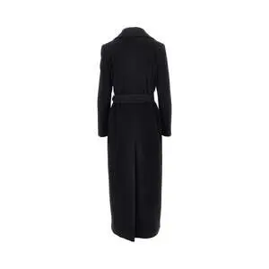 Tagliatore Wool Cloth Long Coat With Belt