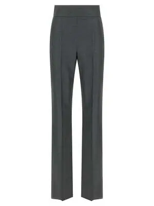 Valentino Garavani Textured Silk Wool Pants - Gray