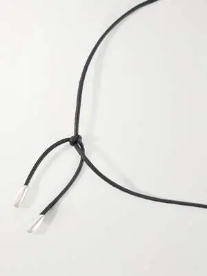 SOPHIE BUHAI Spear Large Sterling Quartz And Cord Necklace