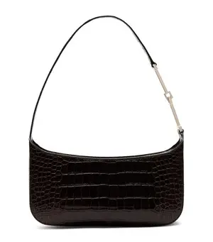 TOM FORD Small Croc-embossed Leather Arc Shoulder Bag - Brown