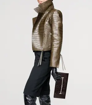 TOM FORD Croc-embossed Leather Clutch Bag