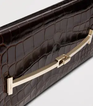 TOM FORD Croc-embossed Leather Clutch Bag