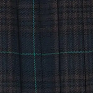 Burberry Check Pleated Midi Skirt