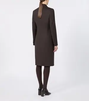 Max Mara Virgin Wool Double-breasted Blazer Midi Dress
