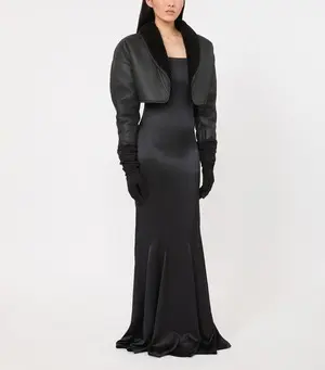 Max Mara Cropped Shearling Jacket
