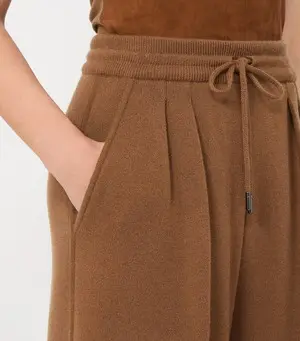 Max Mara Wool-cashmere Drawstring Trousers
