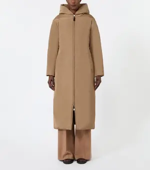 Max Mara Camel-wool Reversible Puffer Coat