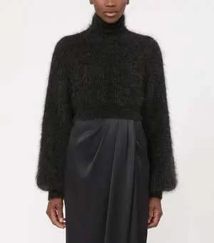 Max Mara Mohair-blend Cropped Sweater