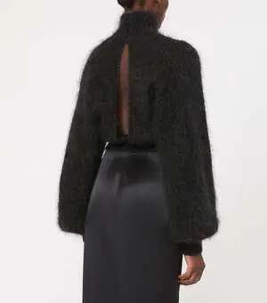 Max Mara Mohair-blend Cropped Sweater