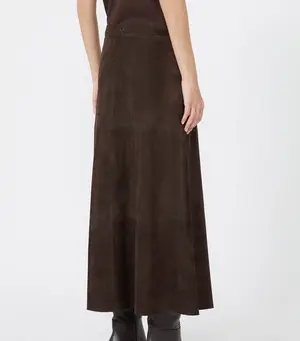Max Mara Suede Midi Skirt