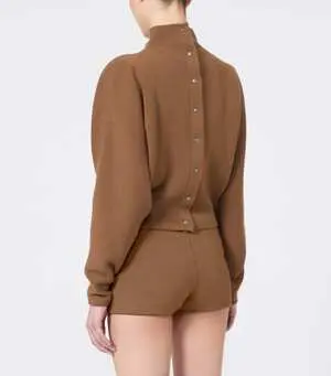 Max Mara Virgin Wool-cashmere High-neck Sweater