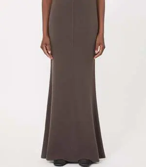 Max Mara Virgin Wool-cashmere Knitted Maxi Skirt