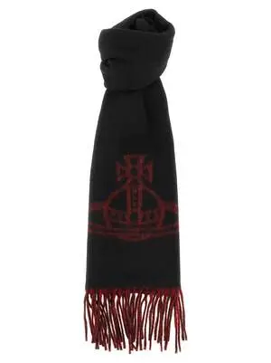 VIVIENNE WESTWOOD Orb' Double-face Scarf - Black
