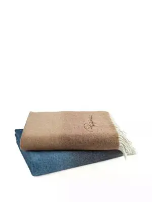 Roberto Cavalli Fringed Wool Blanket