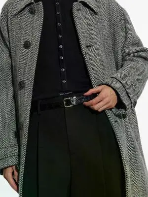 Dolce & Gabbana Crocodile-effect Buckle-fastening Belt