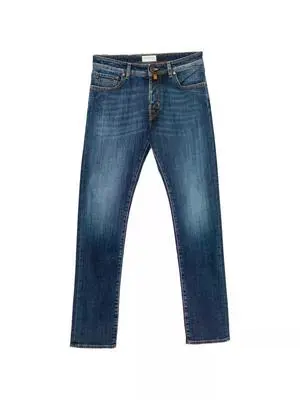 JACOB COHЁN Faded Straight-leg Jeans - Blue