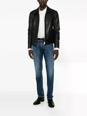 JACOB COHЁN Faded Straight-leg Jeans