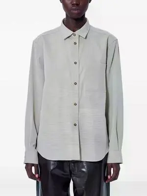 RÓHE Textured-weave Button-down Shirt