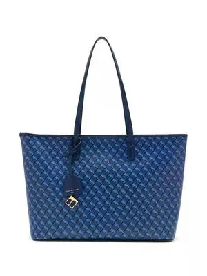 TAMMY & BENJAMIN Nano Shopper Monogram-print Tote Bag - Blue