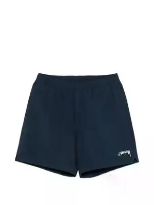 StÜssy Logo-print Shorts - Blue