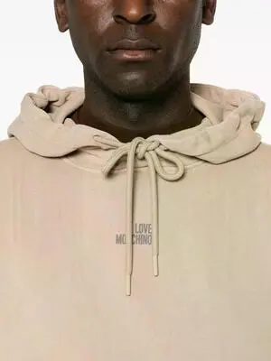 Moschino Logo-print Pouch-pocket Hoodie