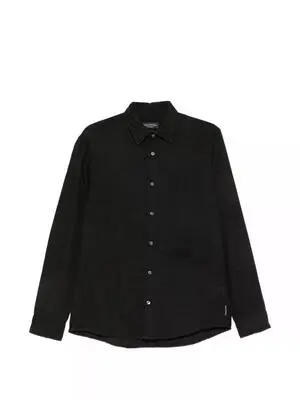 Marc O'polo Waffle-knit Long-sleeved Shirt - Black