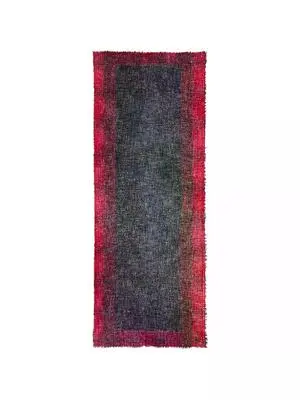 Faliero Sarti Checked Frayed-edge Scarf - Black