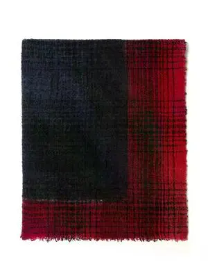 Faliero Sarti Checked Frayed-edge Scarf