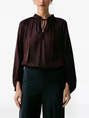 Marc O'polo Ruffled Tie-neck Blouse - Red