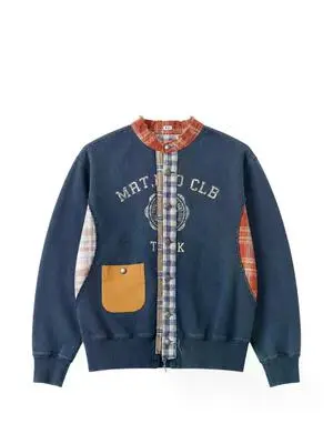 KHOKI Patchwork Logo-print Cardigan