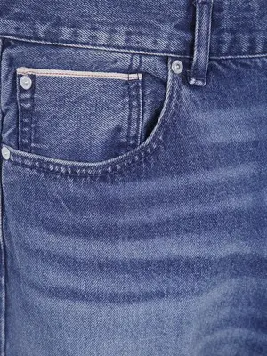 7 For All Mankind Faded Straight-leg Jeans