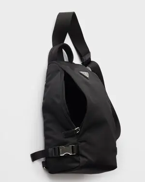 Prada Re-nylon And Saffiano Leather Backpack