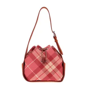VIVIENNE WESTWOOD Stacey Checked Bucket Bag - Multicolor