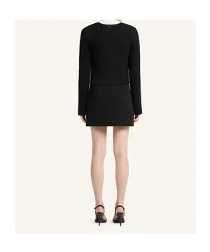 COURREGES Courrèges Bouclette Knit Double Breasted Jacket