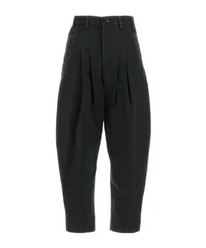 PT TORINO Cloe Pleated Tapered Pants - Graphite